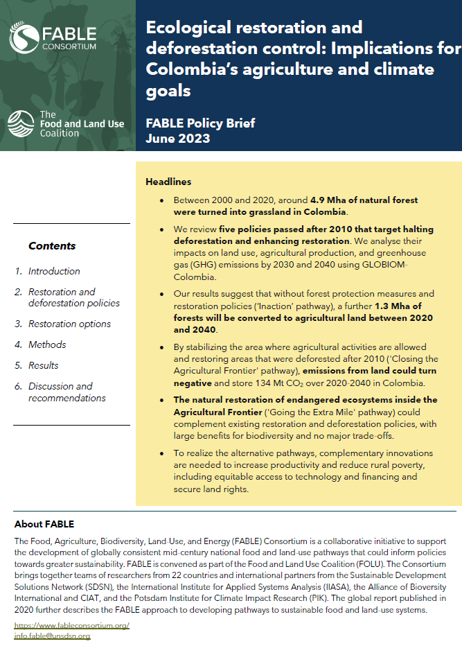 Home - Food, Agriculture, Biodiversity, Land-Use, and Energy (FABLE) Consortium